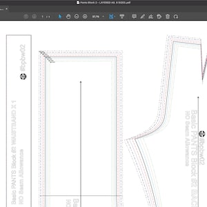 Basic PANTS Block for Women / Sloper Pdf Sewing Pattern / - Etsy