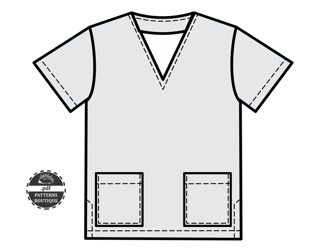 UNIFORME MÉDICO. PDF patrón de costura para imprimir con Video - Etsy ...