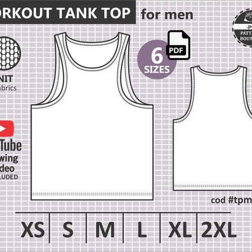 TANK TOP for Women / PDF Sewing Pattern & Youtube Video / - Etsy