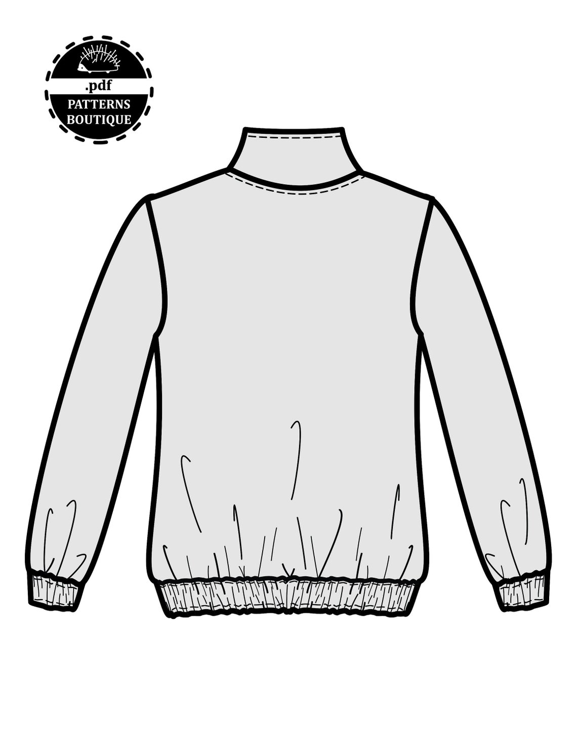 ZIP Up jacket / PDF Sewing Pattern for MEN. Sizes: S to Xl / | Etsy