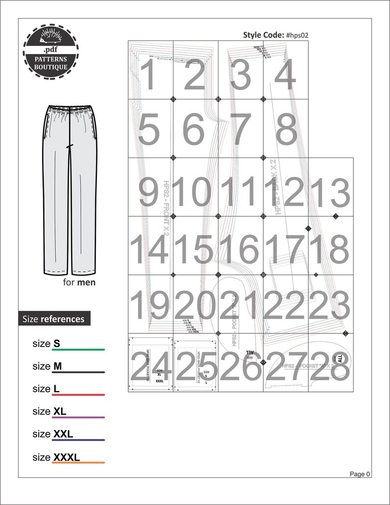 Doctor Scrubs PANTS / PDF Sewing Pattern for Men & Youtube - Etsy