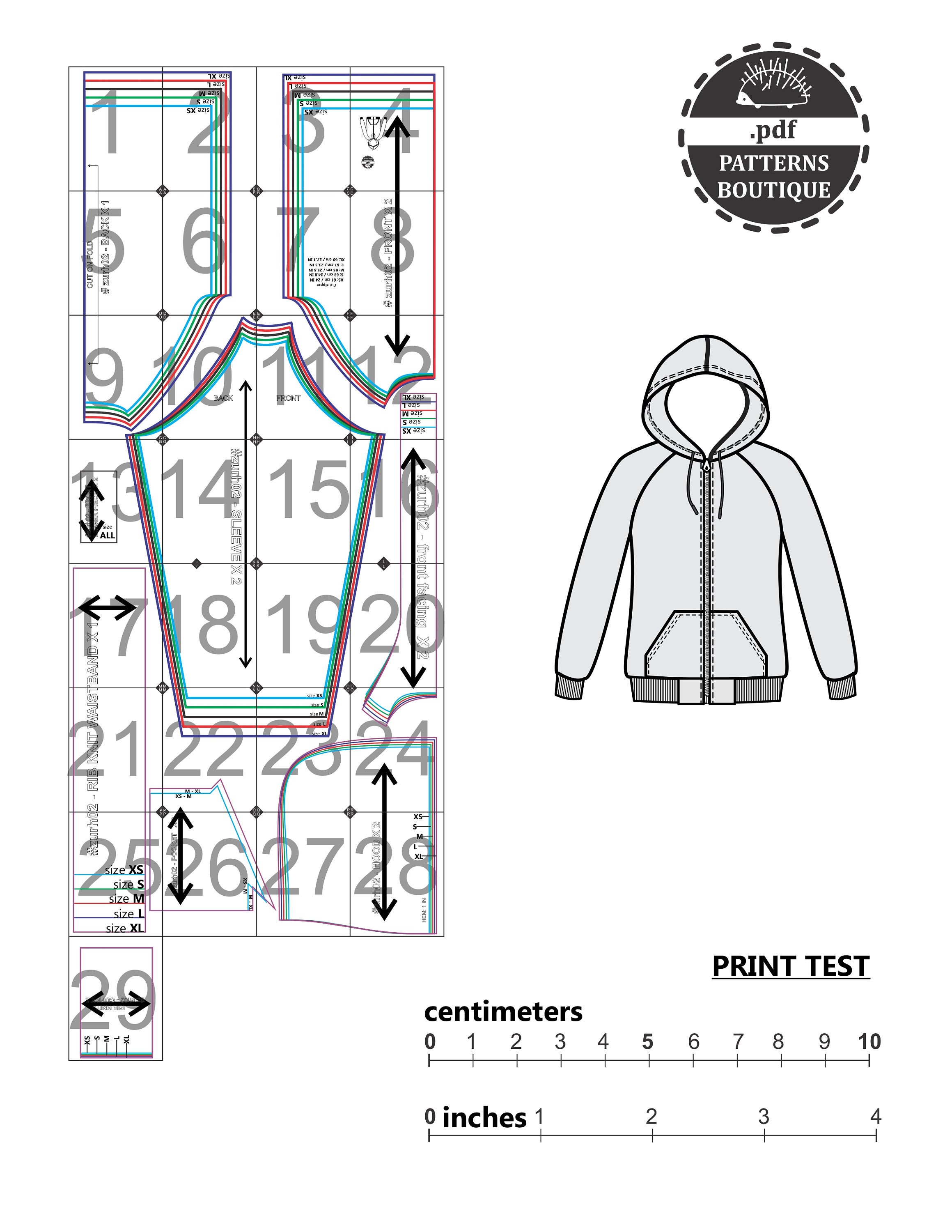 Sudadera RAGLAN y PANTALÓN / PDF patrón de costura: Hombre. | Etsy