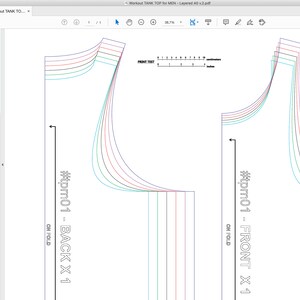TANK TOP for MEN / Pdf Sewing Pattern / Workout Tank Top / 6 Sizes: Xs ...