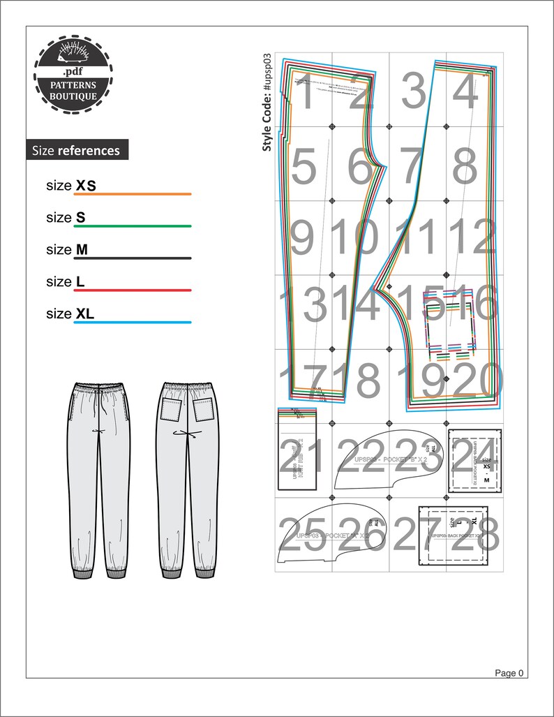Hoodie & Sweatpants for Men / PDF Sewing Pattern / 5 Sizes - Etsy