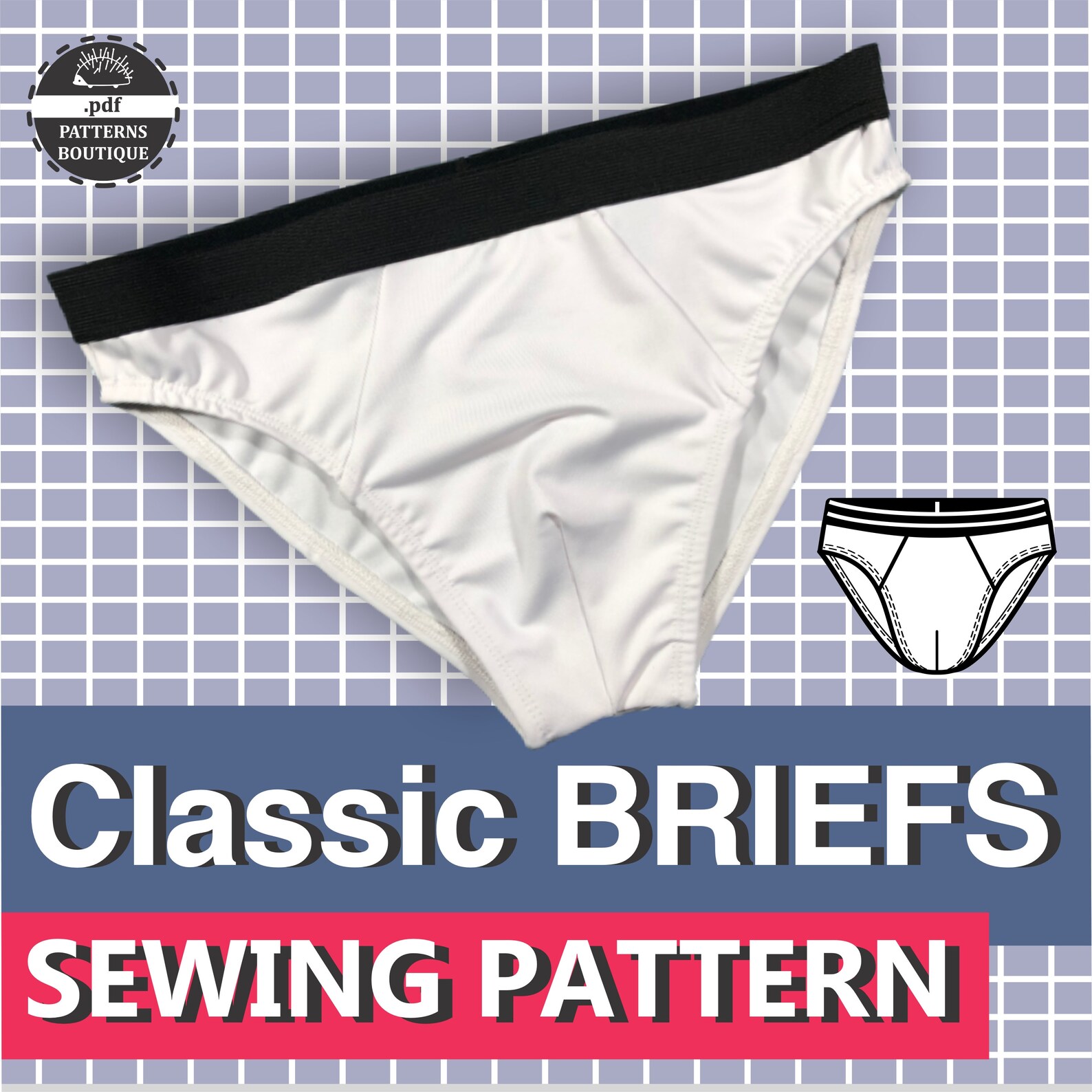 Mens Briefs / PDF Sewing Pattern / 6 Sizes: Xs to Xxl / - Etsy