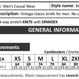 MEN'S BRIEFS / PDF Sewing Pattern & Video / Underwear for Men / Sizes ...