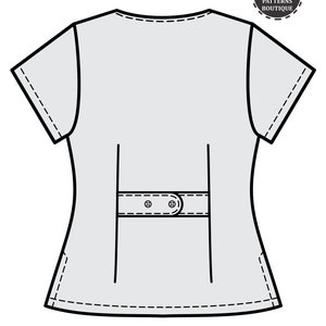 NURSE SCRUBS Lab Coat / PDF Sewing Pattern for Women: Xs to - Etsy