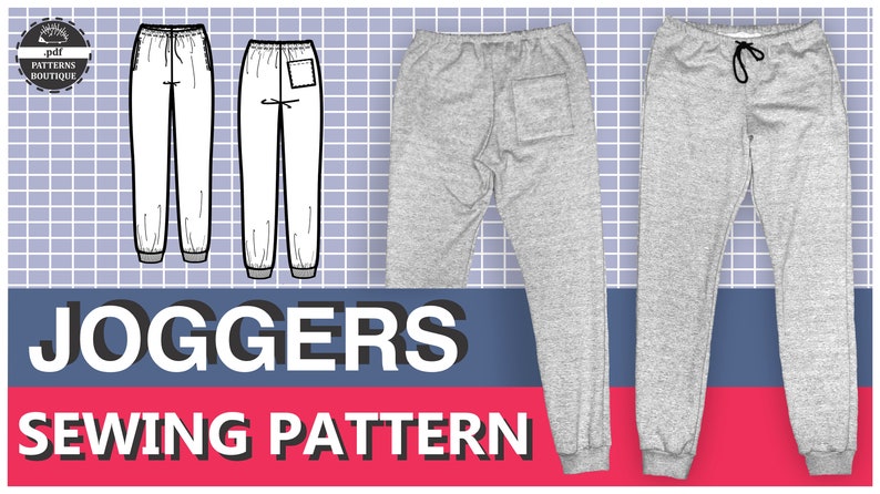 JOGGERS / SWEATPANTS for Men. PDF Sewing Pattern / Sizes From - Etsy