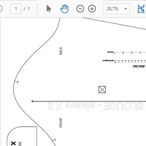 Button up Shirt / BLOUSE. PDF Sewing Pattern for Women With Video ...