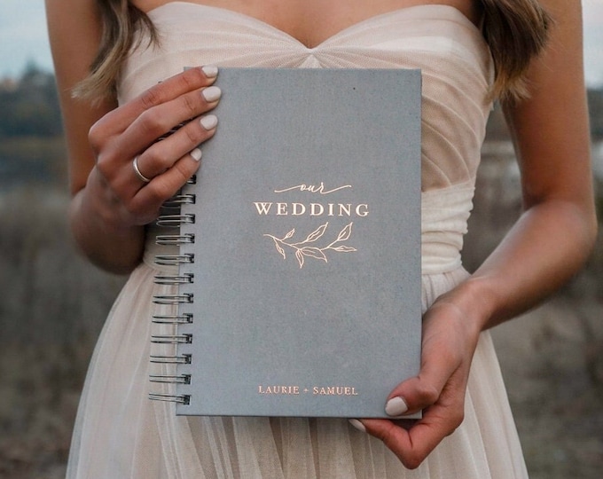 Wedding MEMORY Book, Wedding Scrapbook, Fall Wedding Album, Guest Book ...