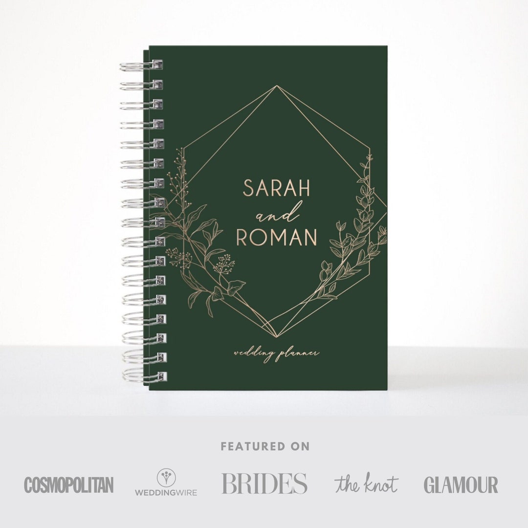 Custom Floral Wedding Planner Book, Personalized Bridal Shower Gift ...