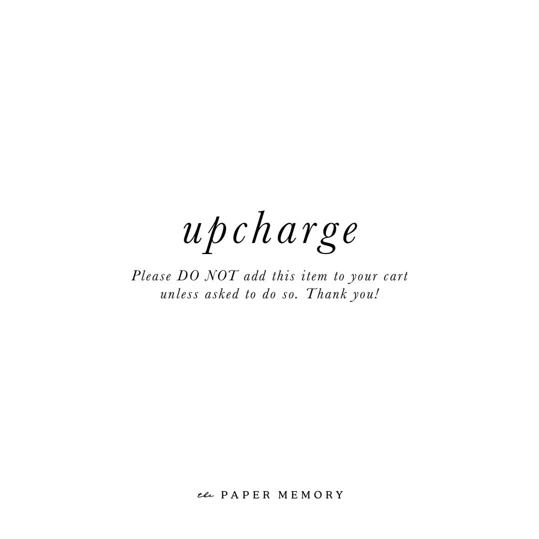 Upcharge - Etsy