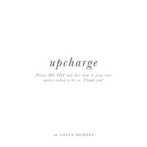 Upcharge - Etsy