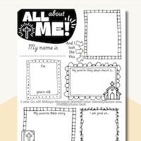 All About Me Christian Printable, Christian Crafts Sunday School ...