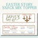Easter Story Snack Mix Candy Bag Topper Printable Teach the ...