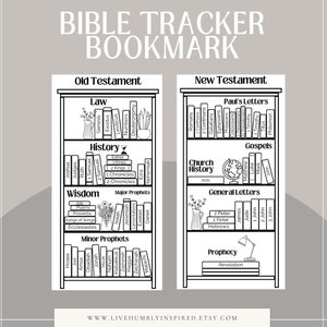 Books of the Bible Bookmark Coloring Tracker Downloadable & Printable ...