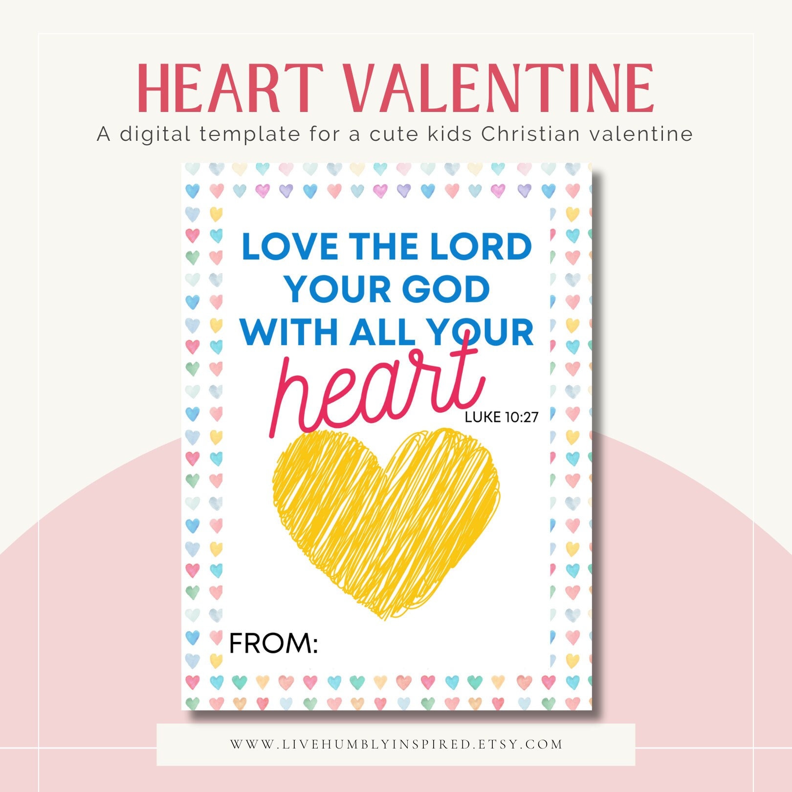 Christian Valentine Printable and Downloadable Template With Bible ...