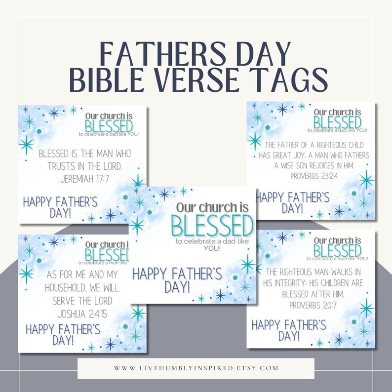 Fathers Day Church Tag Download and Printable Handout Gift With Candy ...