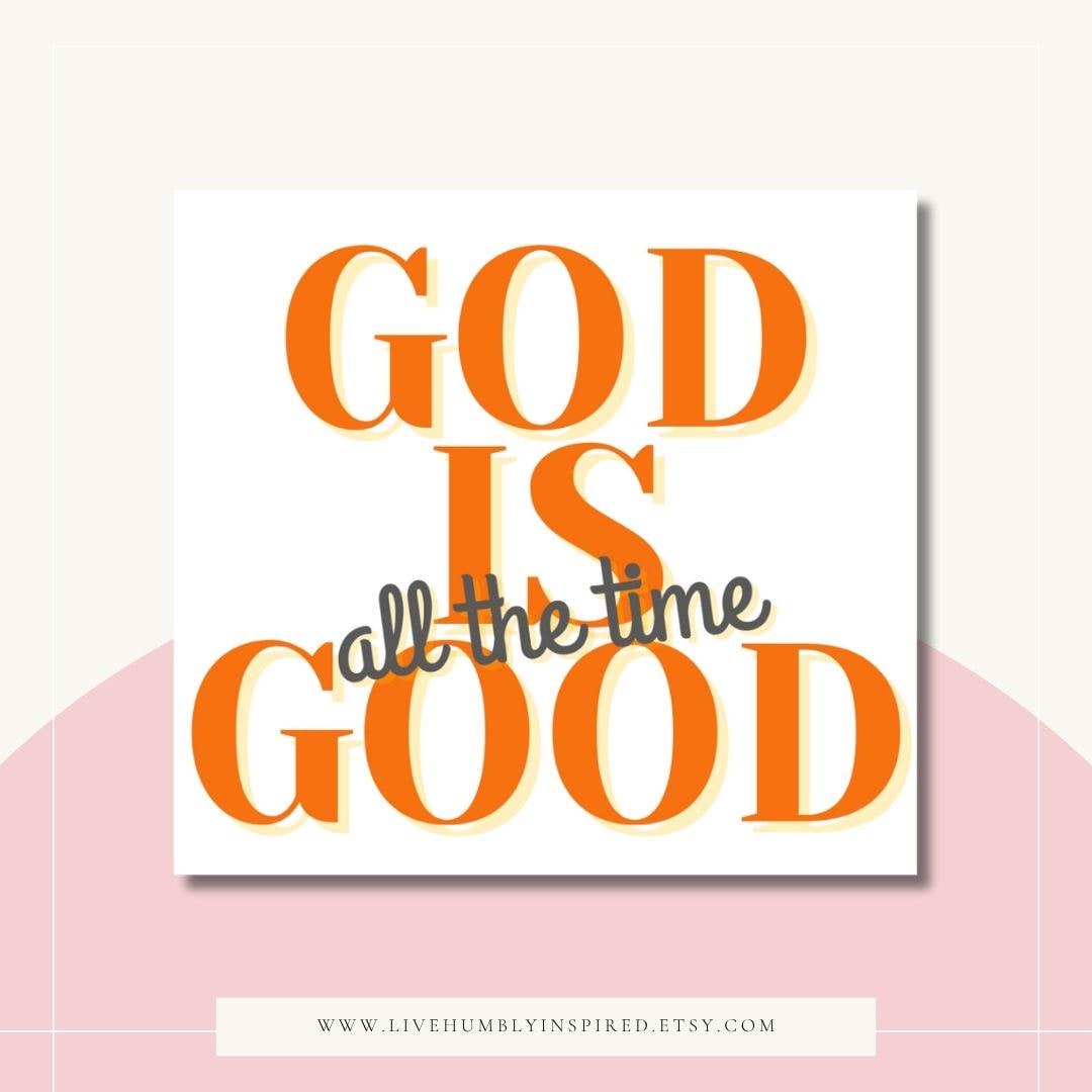God is Good Prayer Card: Printable VBS Handout (digital Download, 3x3 ...