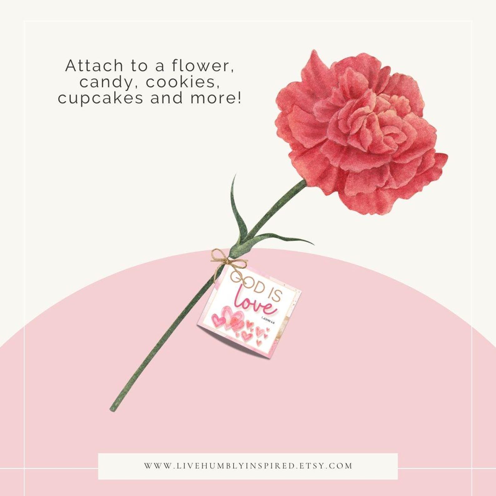 God is Love Valentines Card and Gift Tag Download and Print Teach Love ...