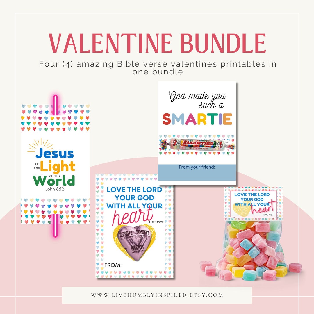 Christian Faith Valentine Bundle to Download and Printable for Church ...