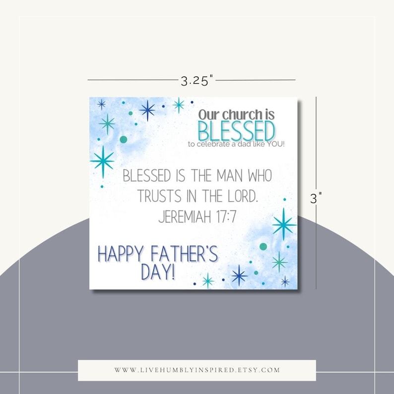 Fathers Day Church Tag Download and Printable Handout Gift With Candy ...
