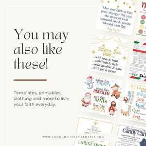 Religious New Year Gift Tag and Party Decor Prayer Tag Happy New Year ...