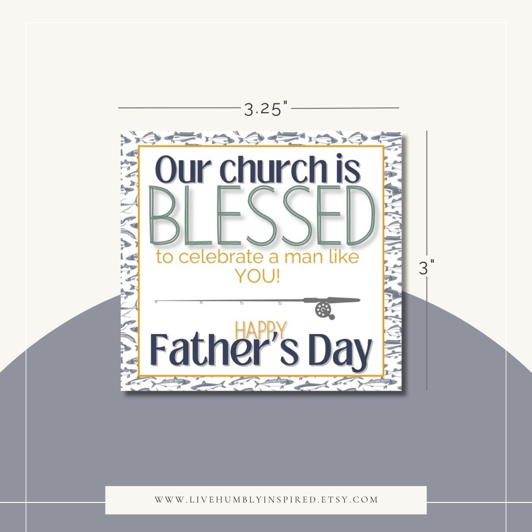 Father's Day Church Tag Digital Download and Printable Handout Gift ...