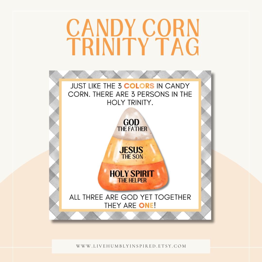 Candy Corn Christian Trinity God Jesus Holy Spirit Tag Download and Printable Handout for ...