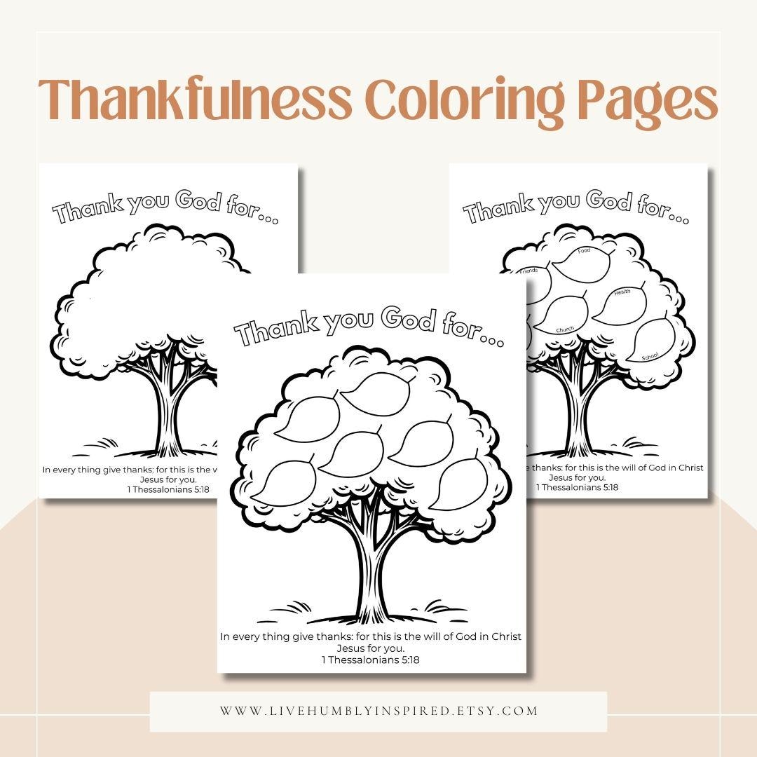 Christian Thankful for Coloring Sheet for Thanksgiving Church Sunday ...