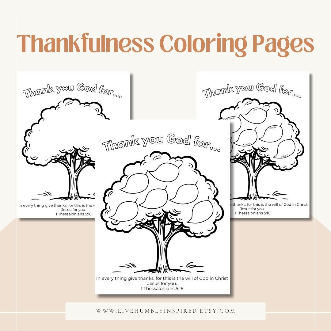 Christian Thankful for Coloring Sheet for Thanksgiving Church Sunday ...