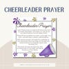 Cheerleader Player Prayer Tag Download and Printable Handout for ...