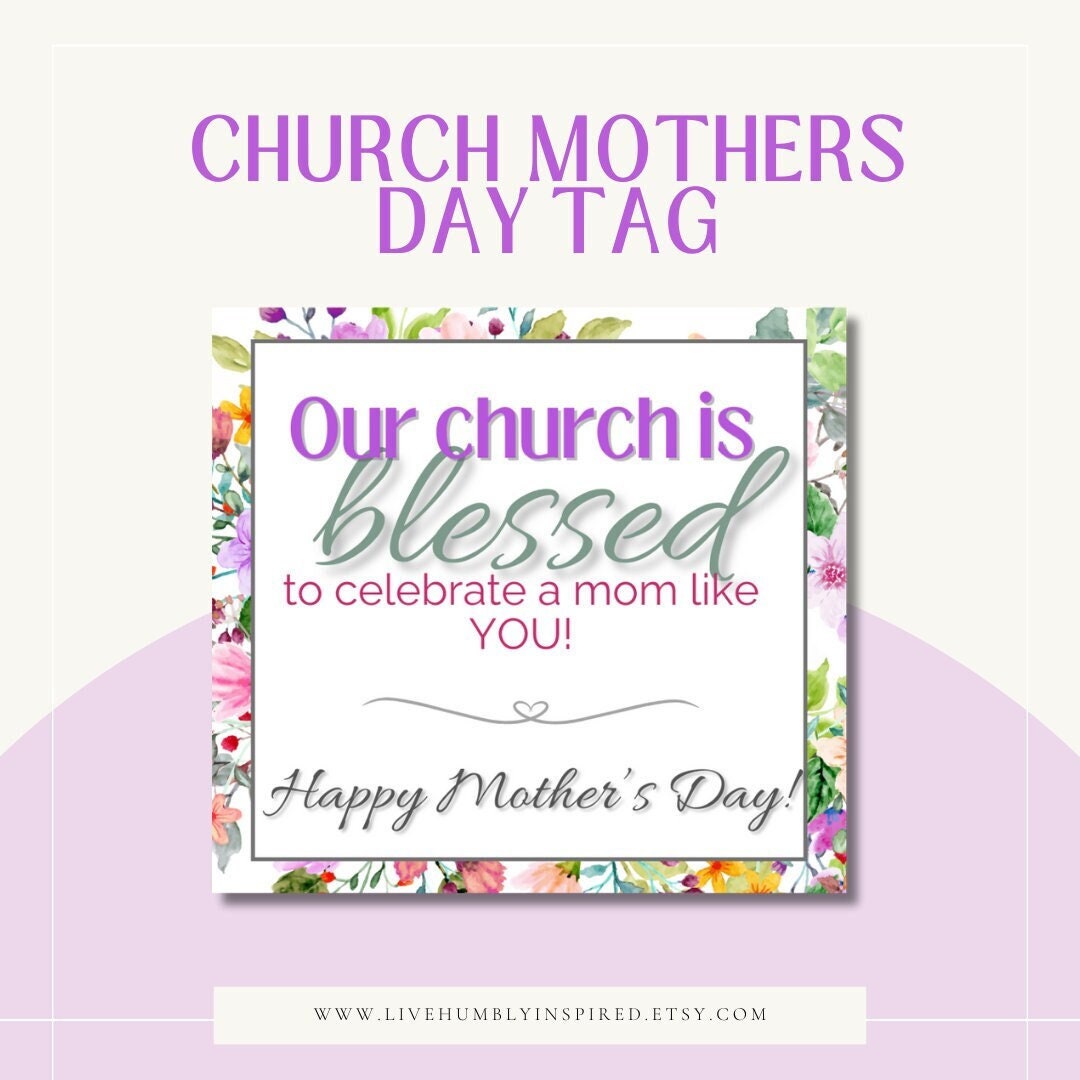 Mother's Day Church Tag Download and Printable Handout Gift With ...