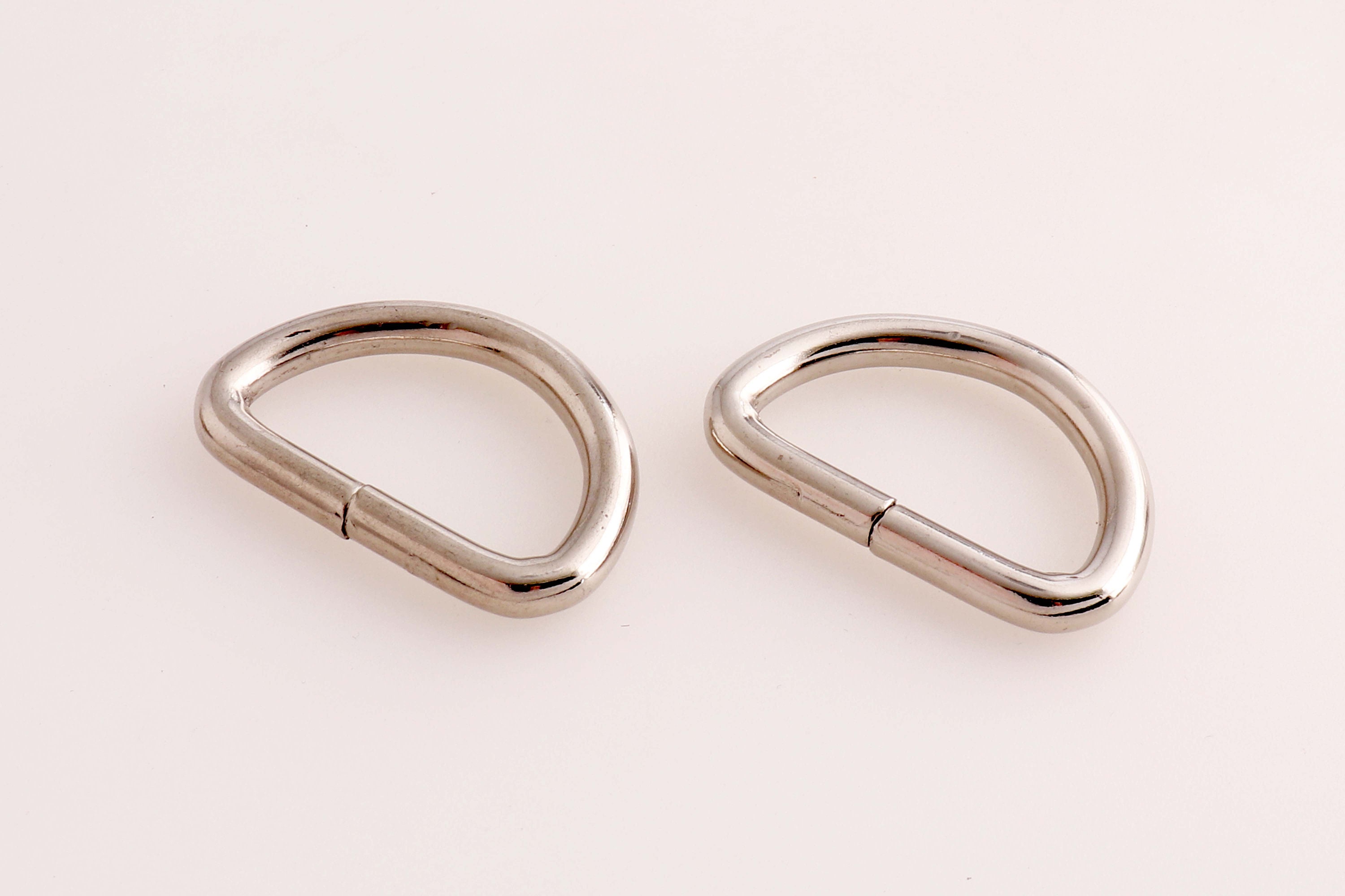 10pcs 32mm Metal Silver D Rings D Loop for Clothing Tri-glide - Etsy UK