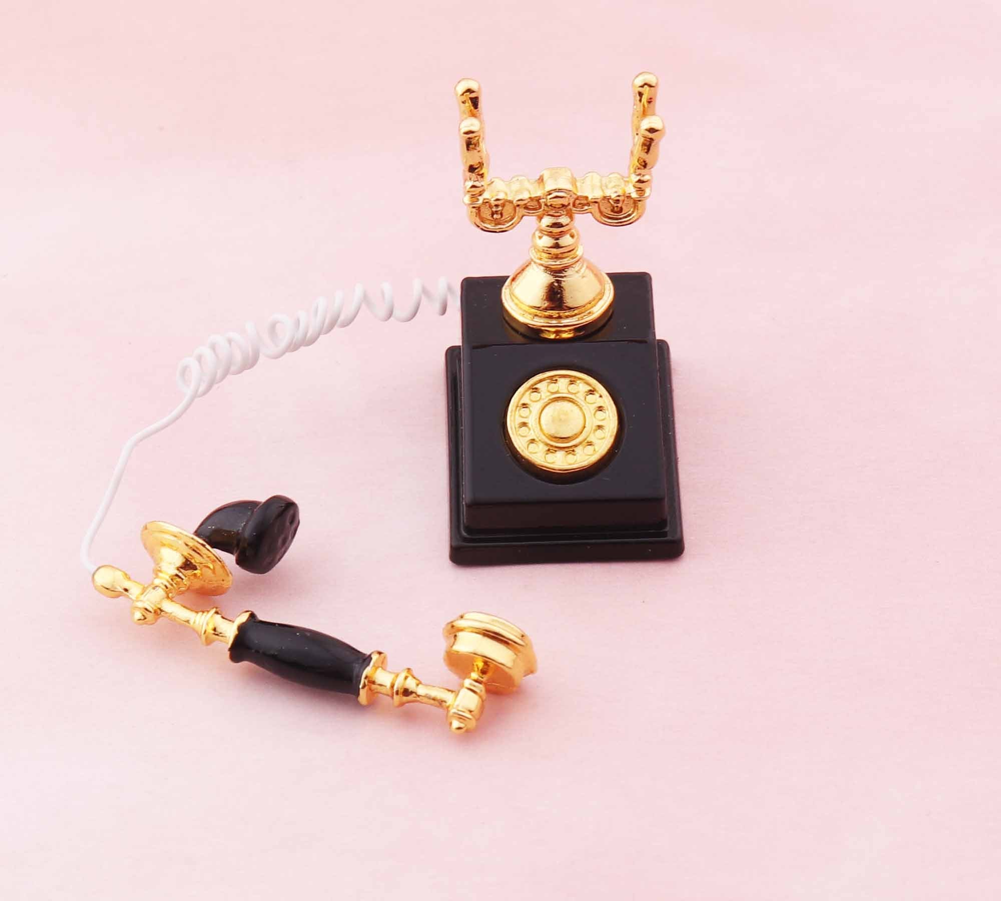 Miniature Telephone Dollhouse Telephone Doll House Decoration | Etsy