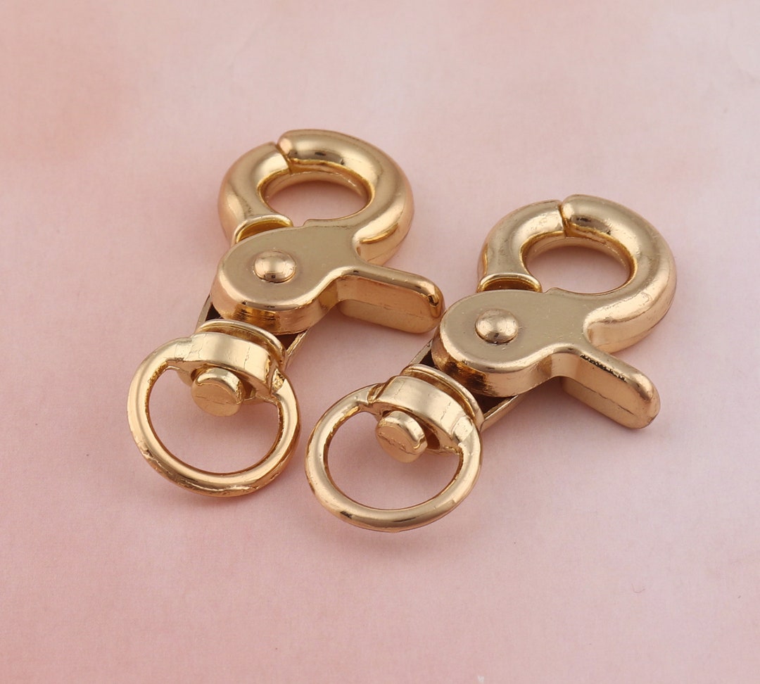 Gold Trigger Snap Hook 1/2' Swivel Clasp Purse Chain Supplies Metal ...