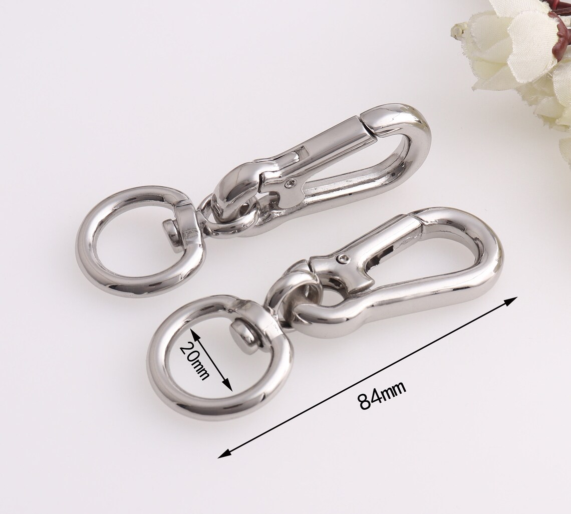 Strong Silver Swivel Snap Hook Clasp Clips for Dog Dollar Bag - Etsy