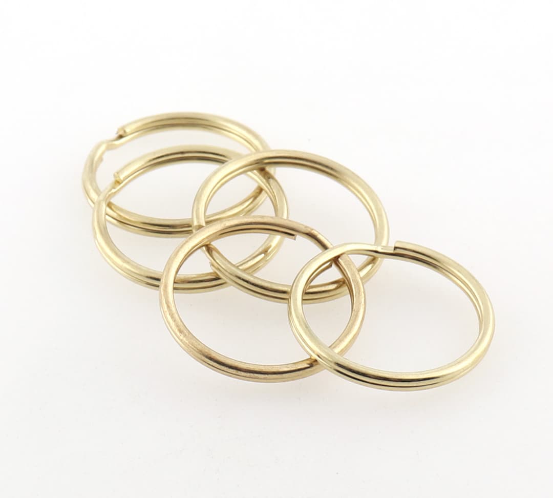 Bronze Split Key Ring Bronze Keyrings Large Split Ring Key Chain Ring ...