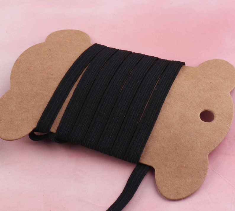 6mm 20yard Black Elastic Cord Sewing Beading Loops Crafts - Etsy