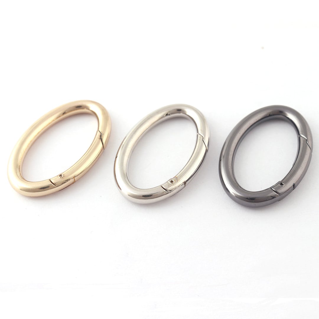 38mm Feder-Tor-Ring, ovale Push-Gate-Snap-Haken, Geldbörse O Ring ...
