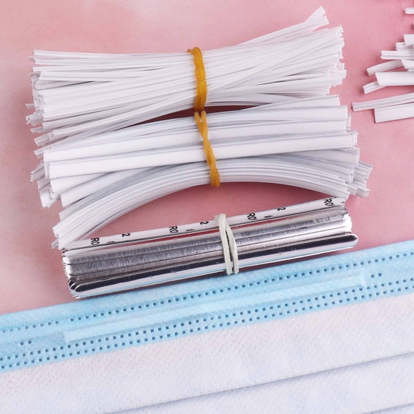 Face Mask With Metal Nose Clip - Etsy