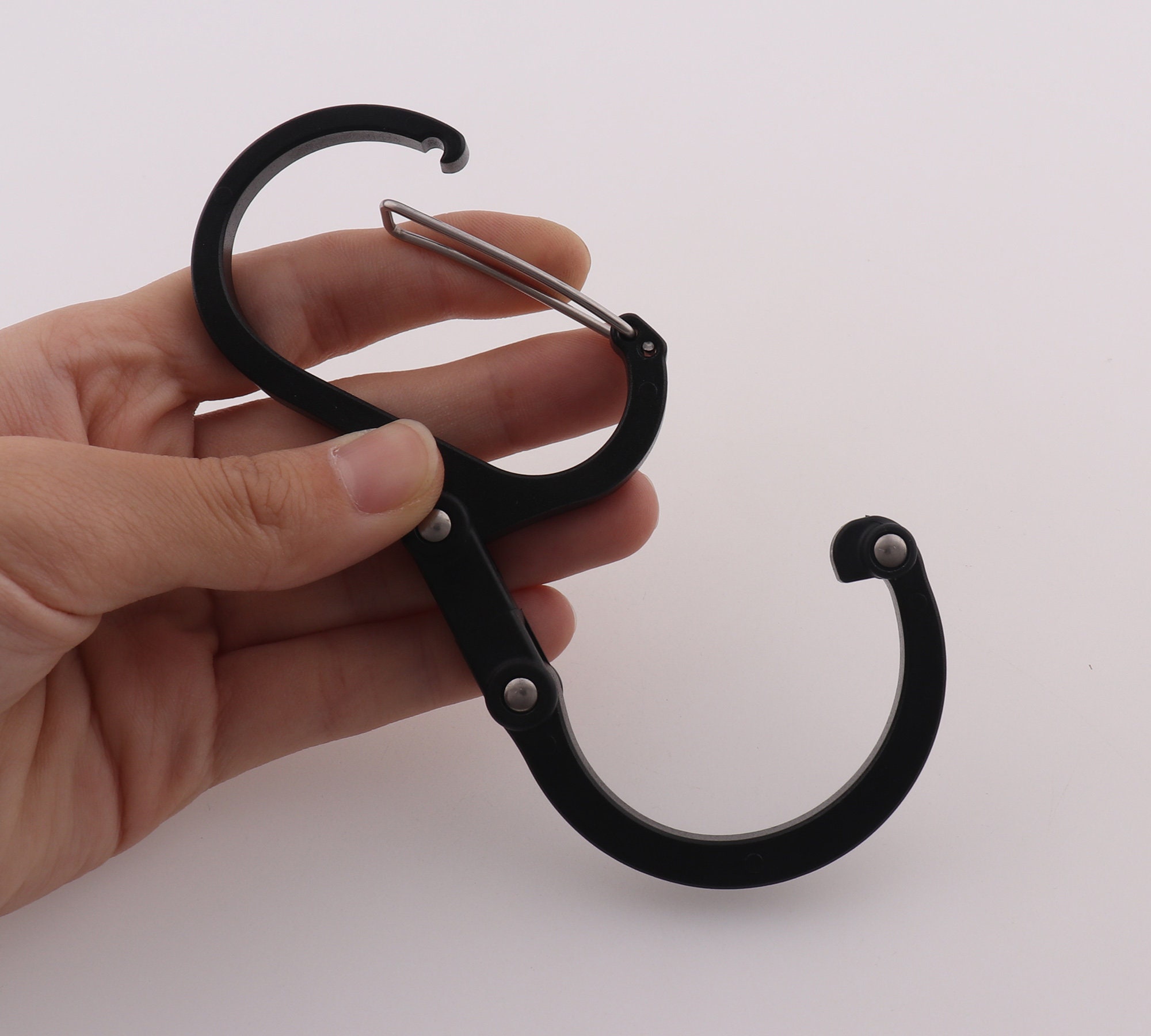 Heavy Duty Carabiner Hook Swivel Rotating Hook Carabiner Black - Etsy