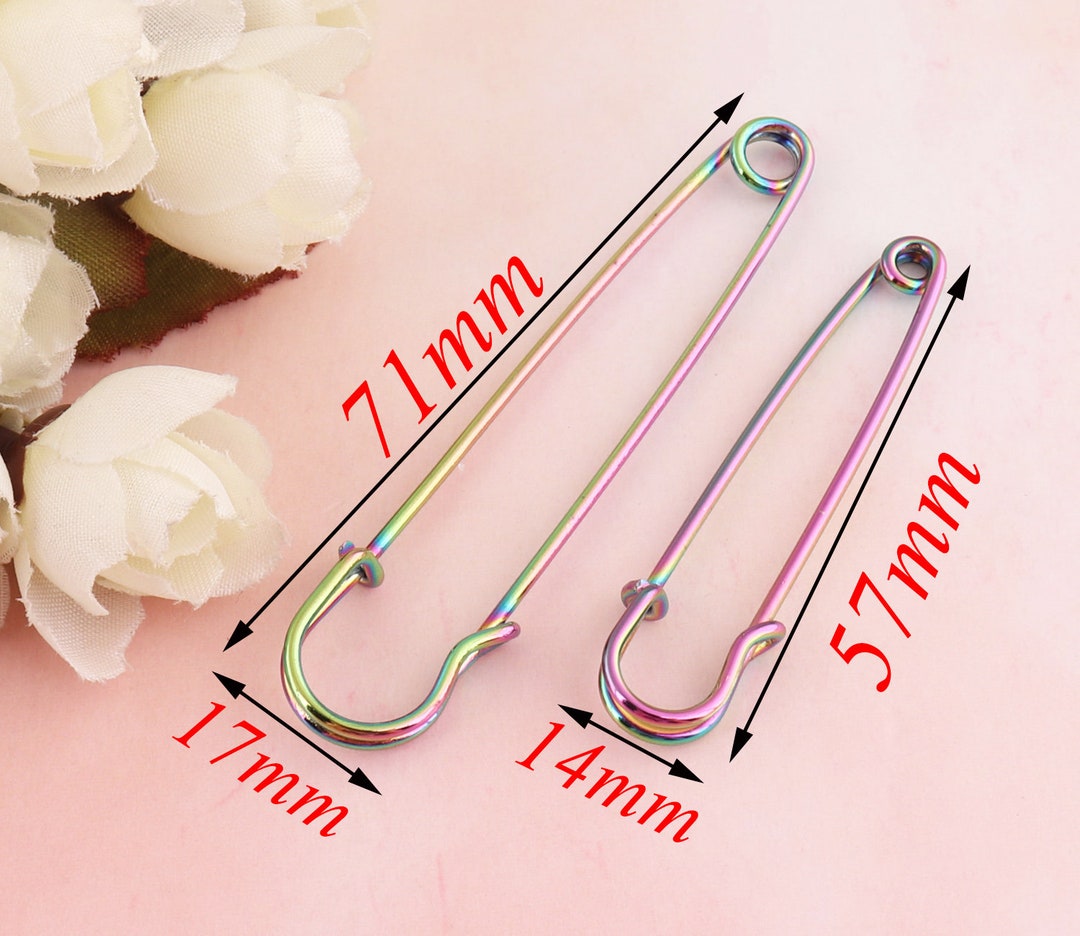 Rainbow Safety Pin,colored Safety Pins,25pcs Brooch Pin,unique Shawl ...