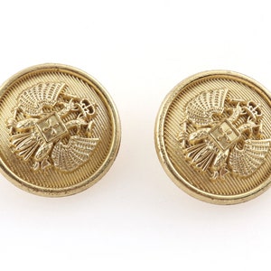 20mm Gold Metal Round Button Wing Button Coat Button for Woman Suits ...