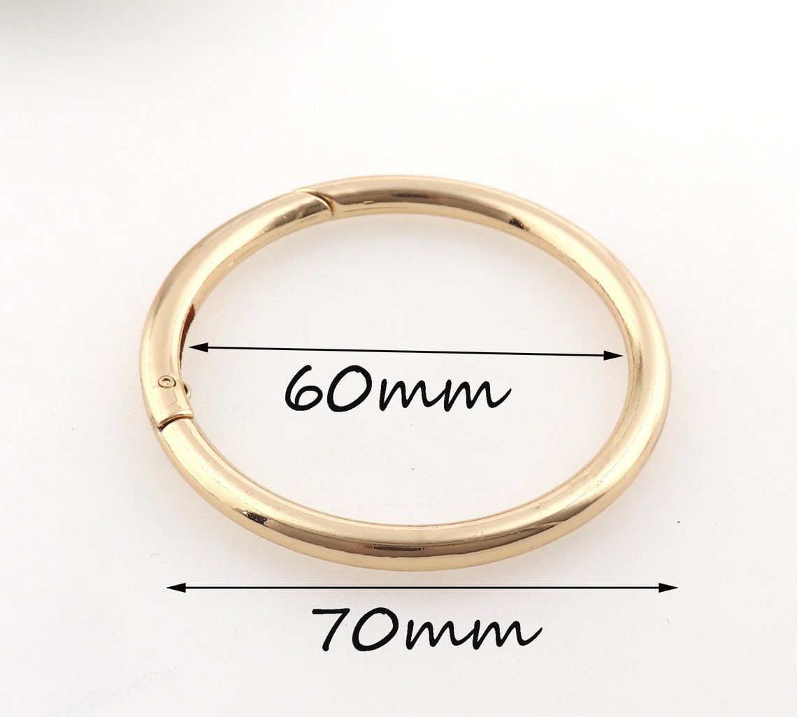 Large Spring O Ring Spring Purse Ring Push Gate Ring Round - Etsy UK