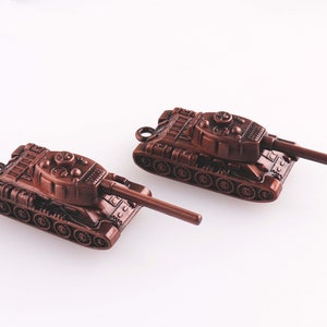 Metal Tank Model, 60mm Copper Small Tank,3d Metal Model Kit Tank Model ...