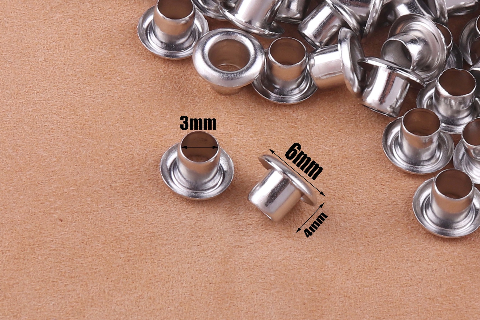 Eyelets Grommets 3mm Silver Mini Brass Grommets Eyelets Tiny - Etsy