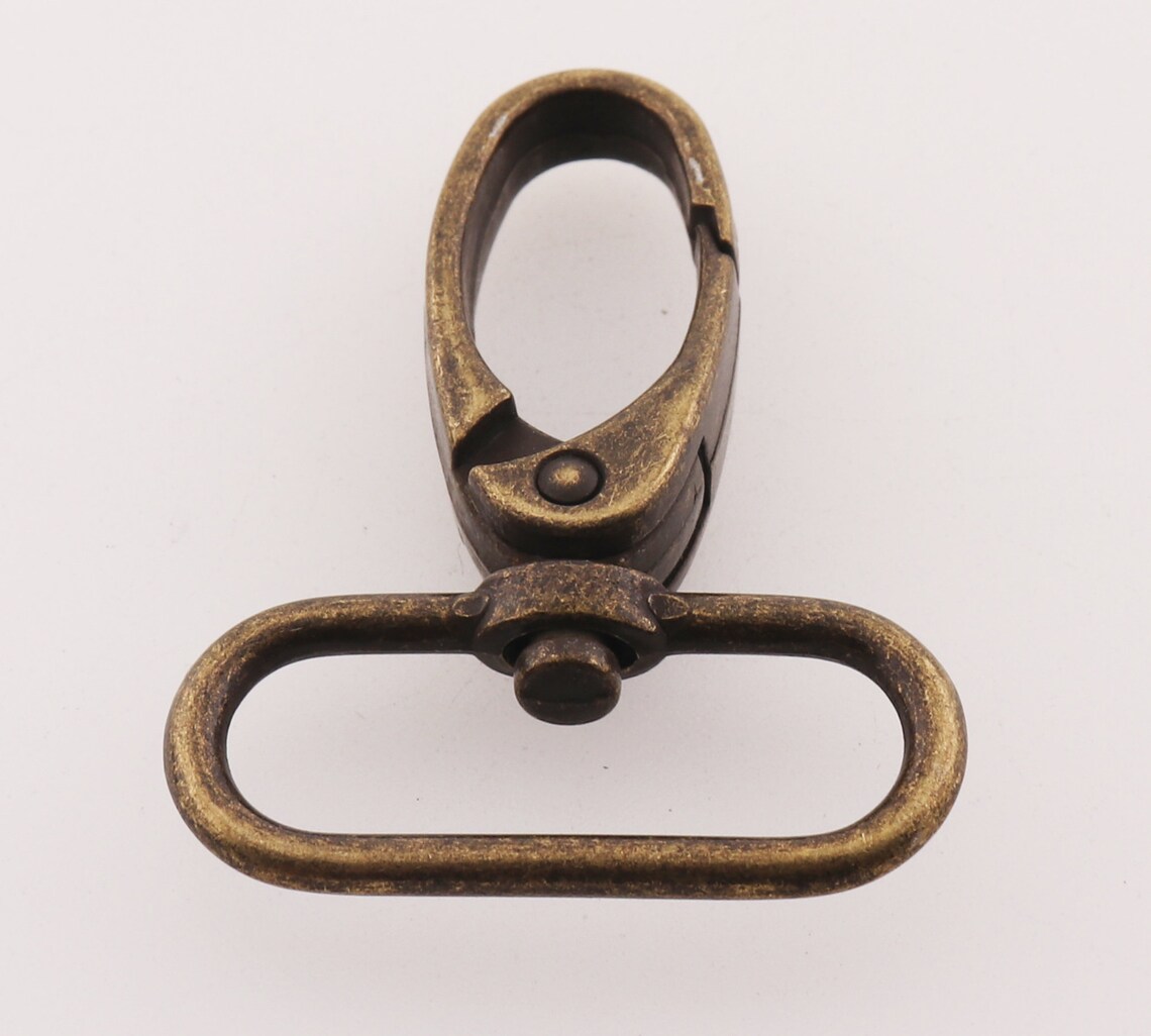 Antique Bronze Swivel Clasp Trigger Snap Hook Push Gate Clip 30mm ...
