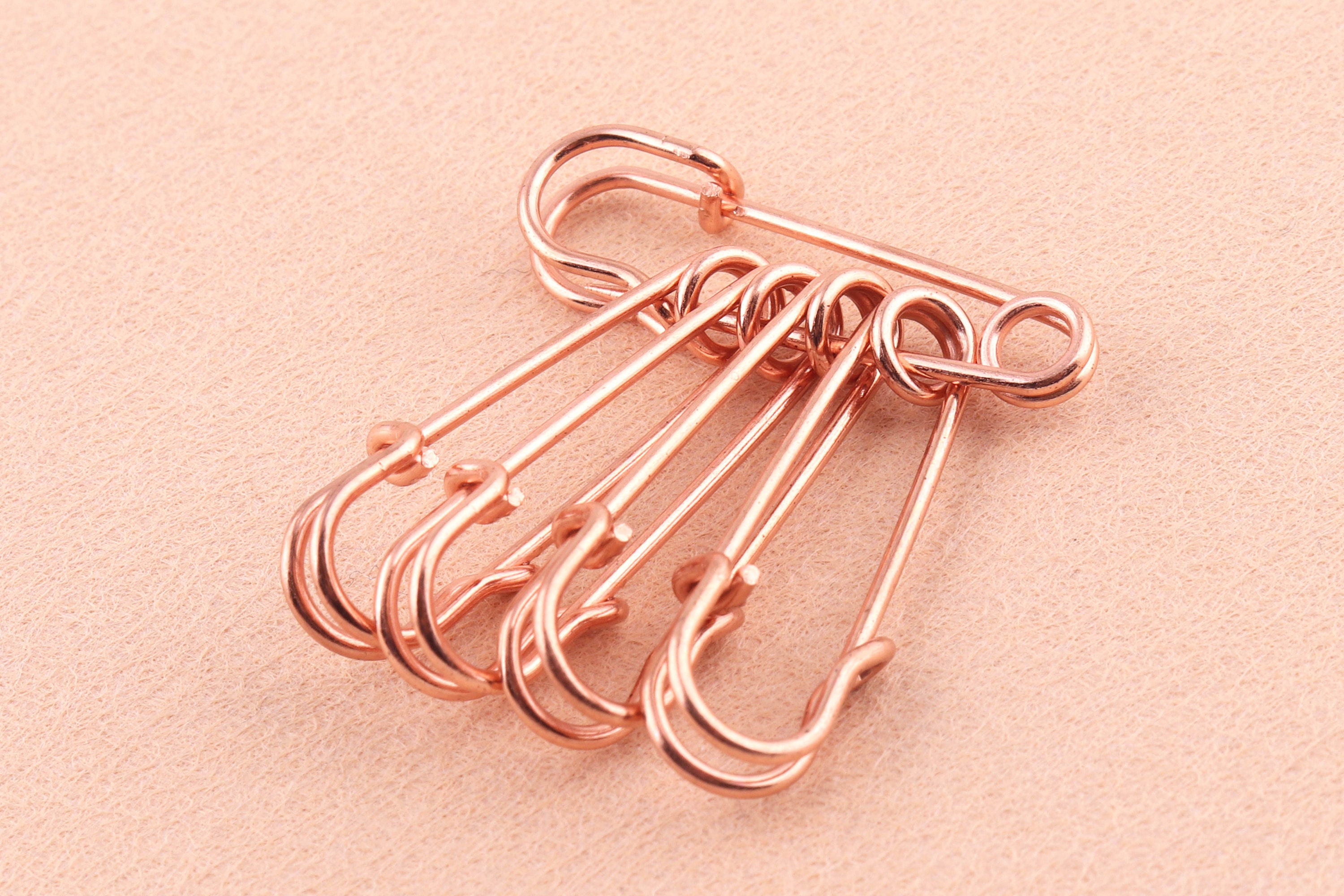1 Inch Silver Rose Gold Safety Pin Tag Label Shawl Pin - Etsy