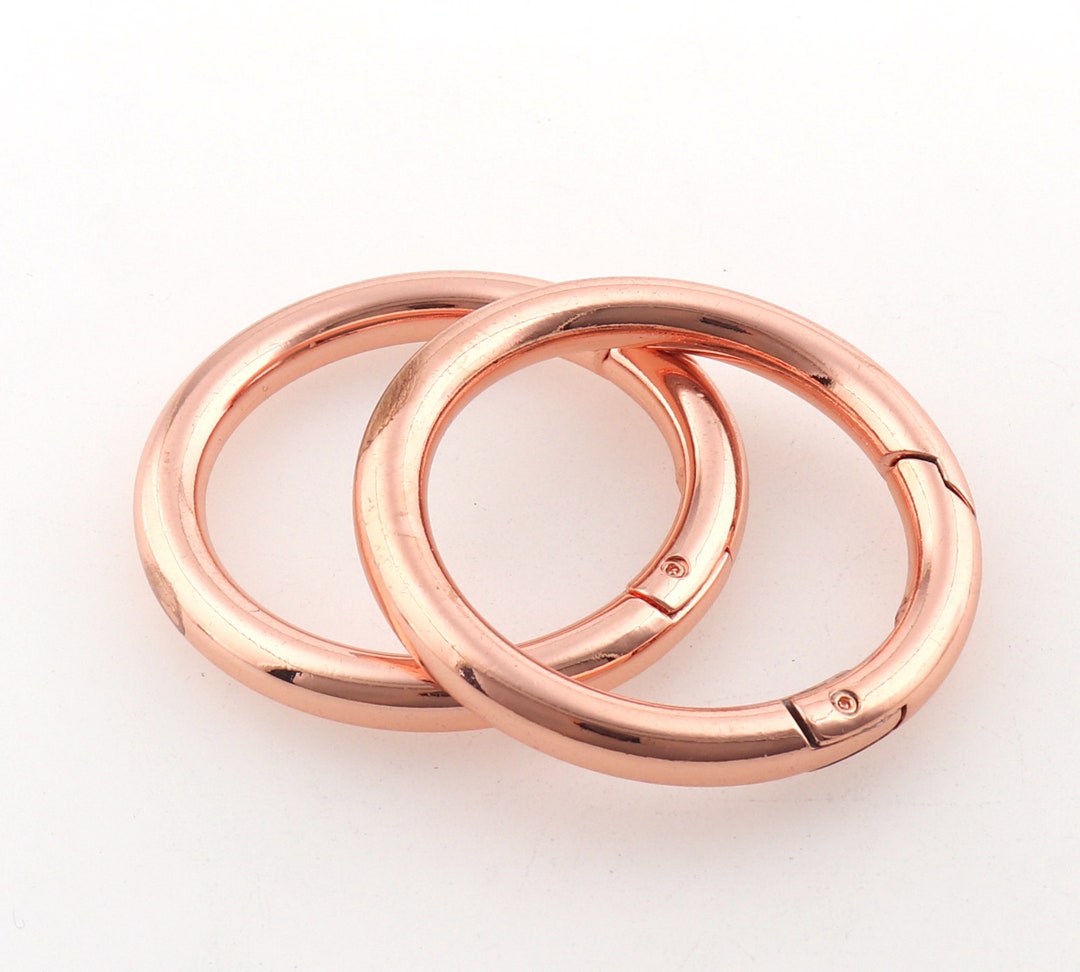 Rose Gold Spring O Ring Spring Gate Ring Gold Silver O-rings Metal O ...